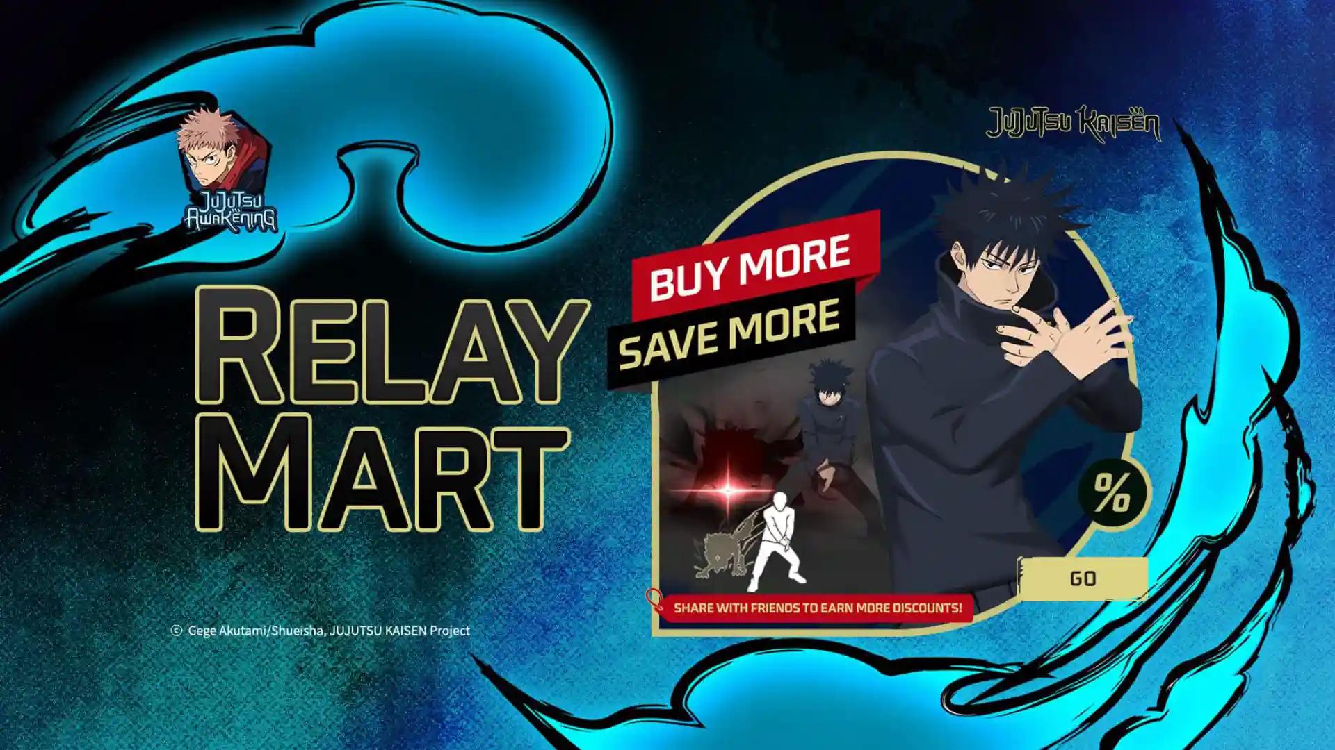 Relay Mart Discount Event Brings Megumi Fushiguro Bundle and Totality ...